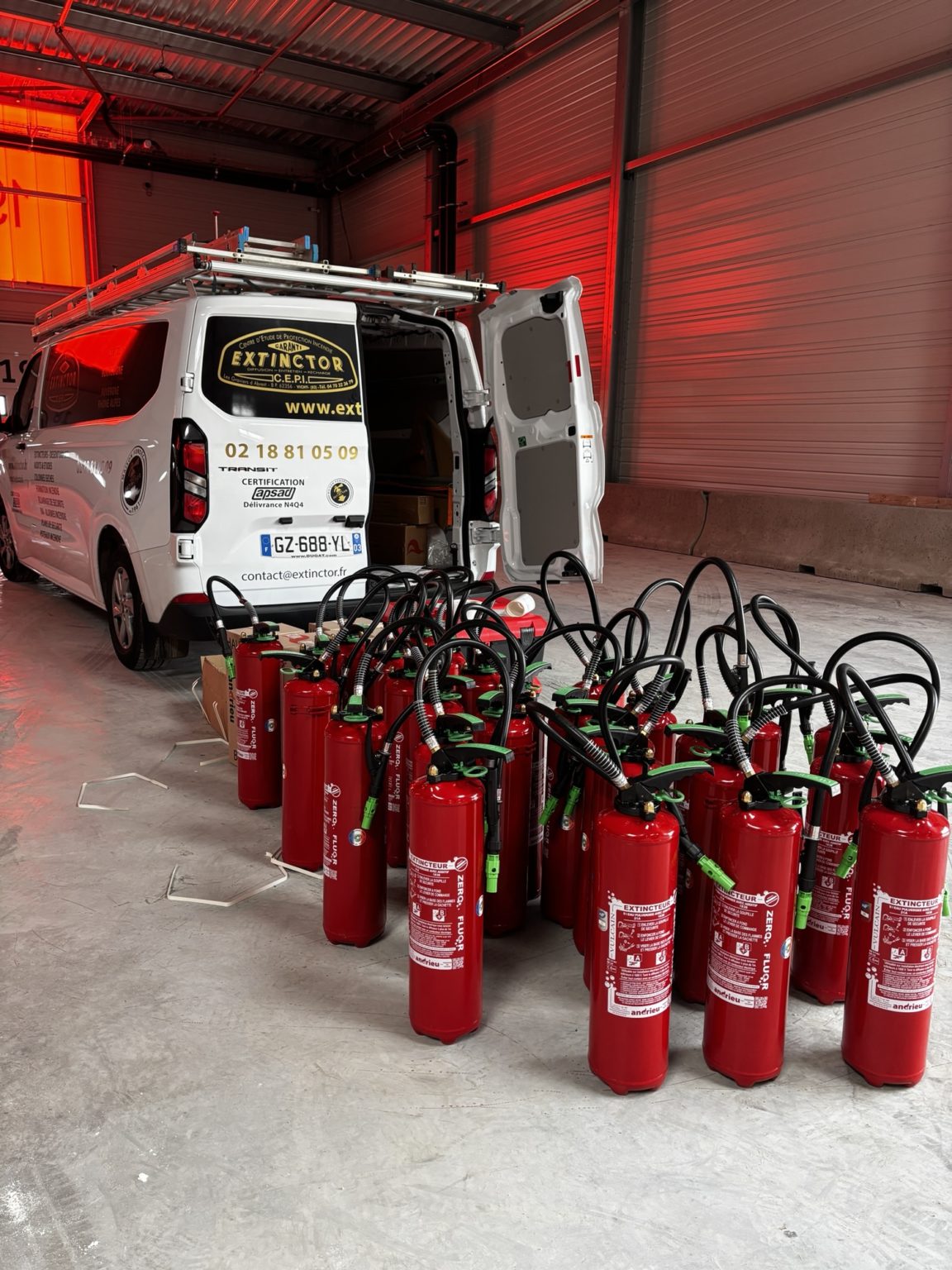 Extincteurs SANS FLUOR, EXTINCTOR et protection de l’environnement